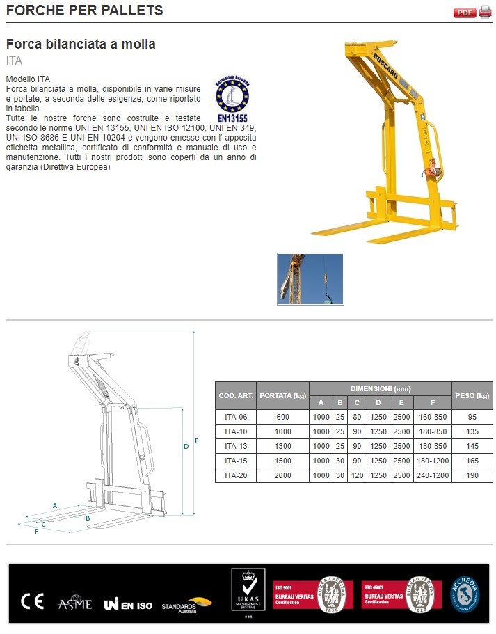 Forca per Gru Italia - Boscaro