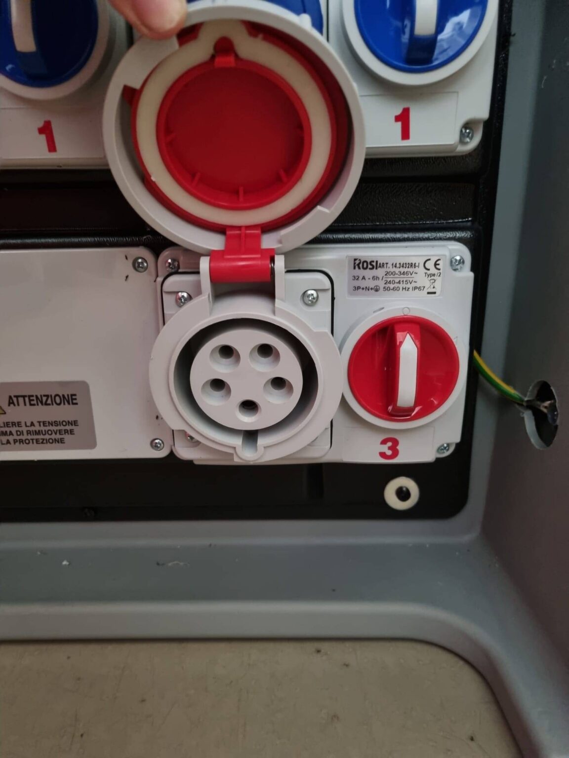 QUADRO ELETTRICO DI CANTIERE 5 PRESE 35KW